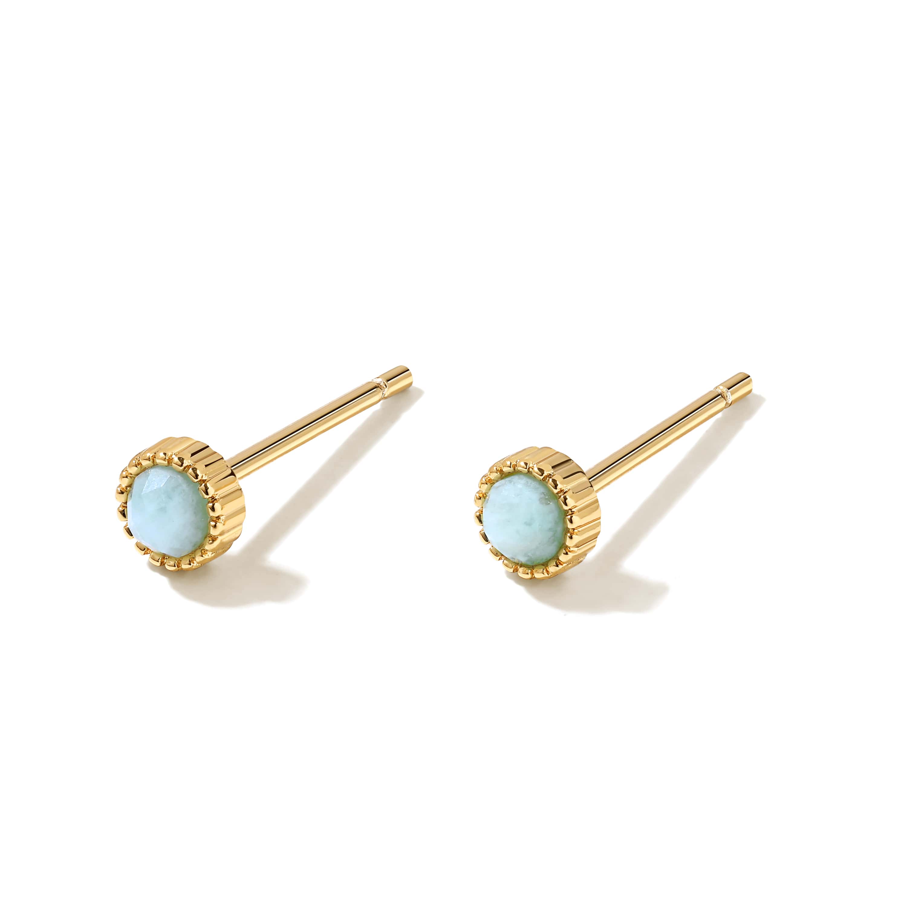 Cerulea Amazonite Studs – Made Different Co