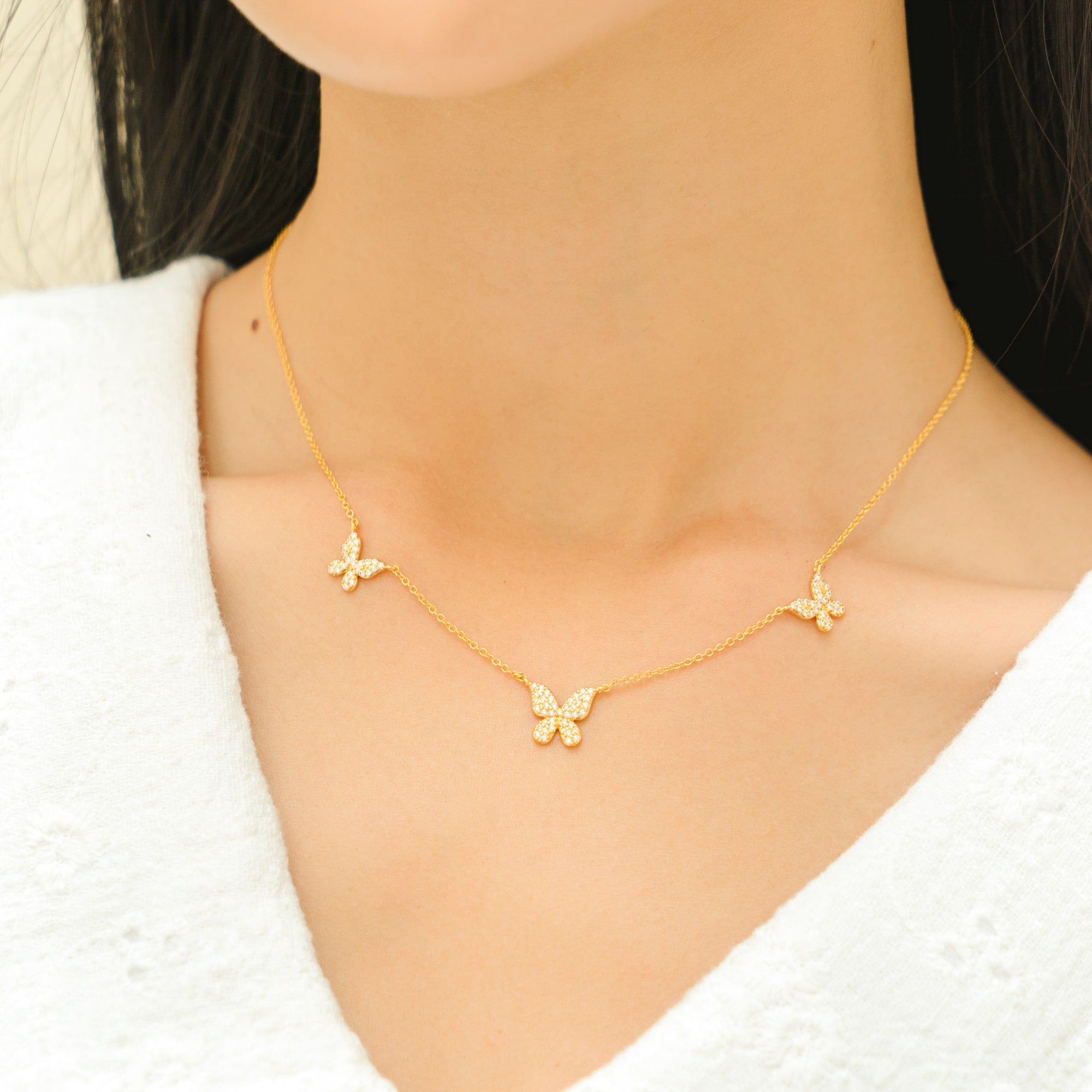 Claudina Butterfly Necklace – Made Different Co