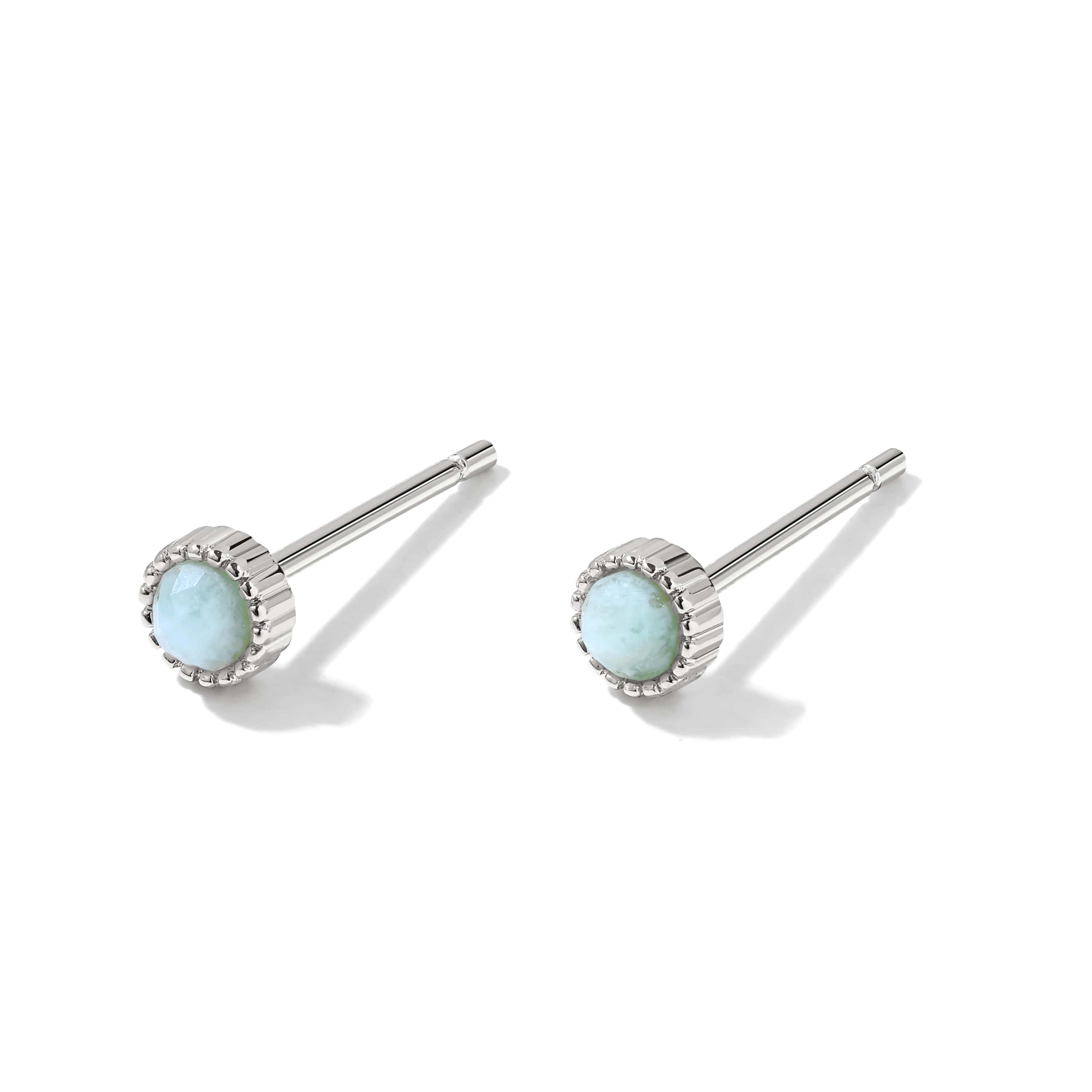 Cerulea Amazonite Studs – Made Different Co