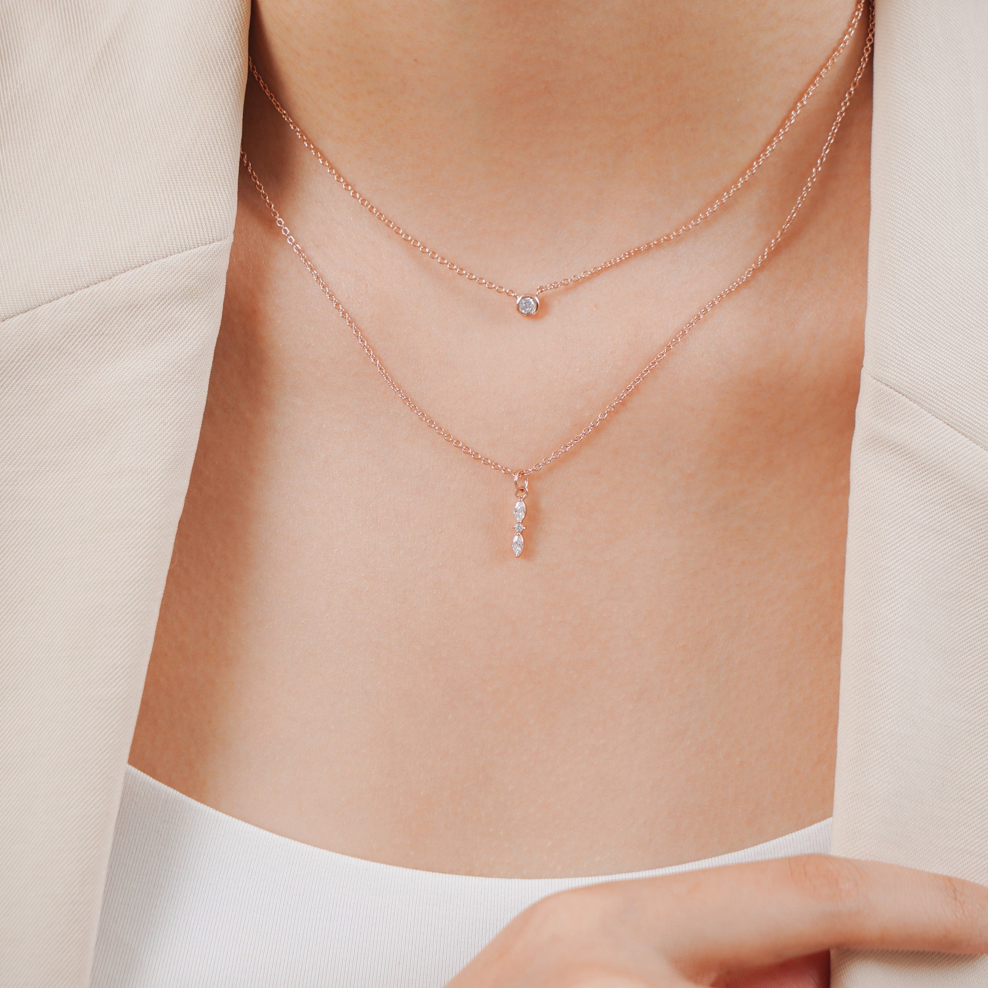 Beth Bezel Necklace – Made Different Co