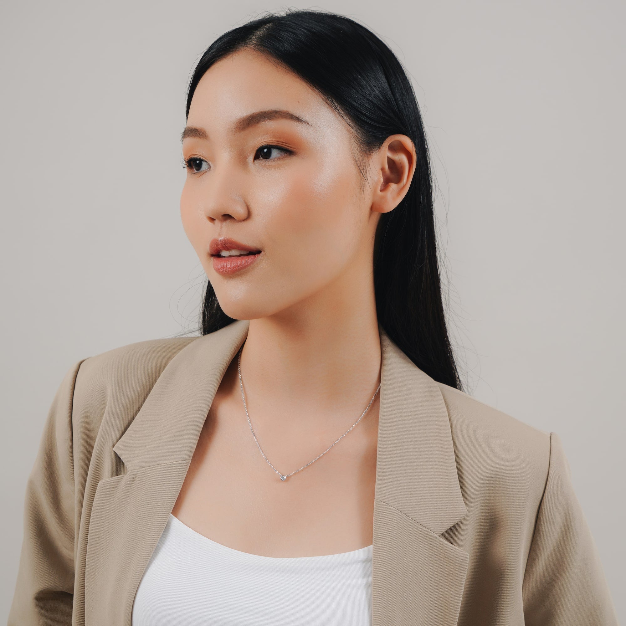 Beth Bezel Necklace – Made Different Co