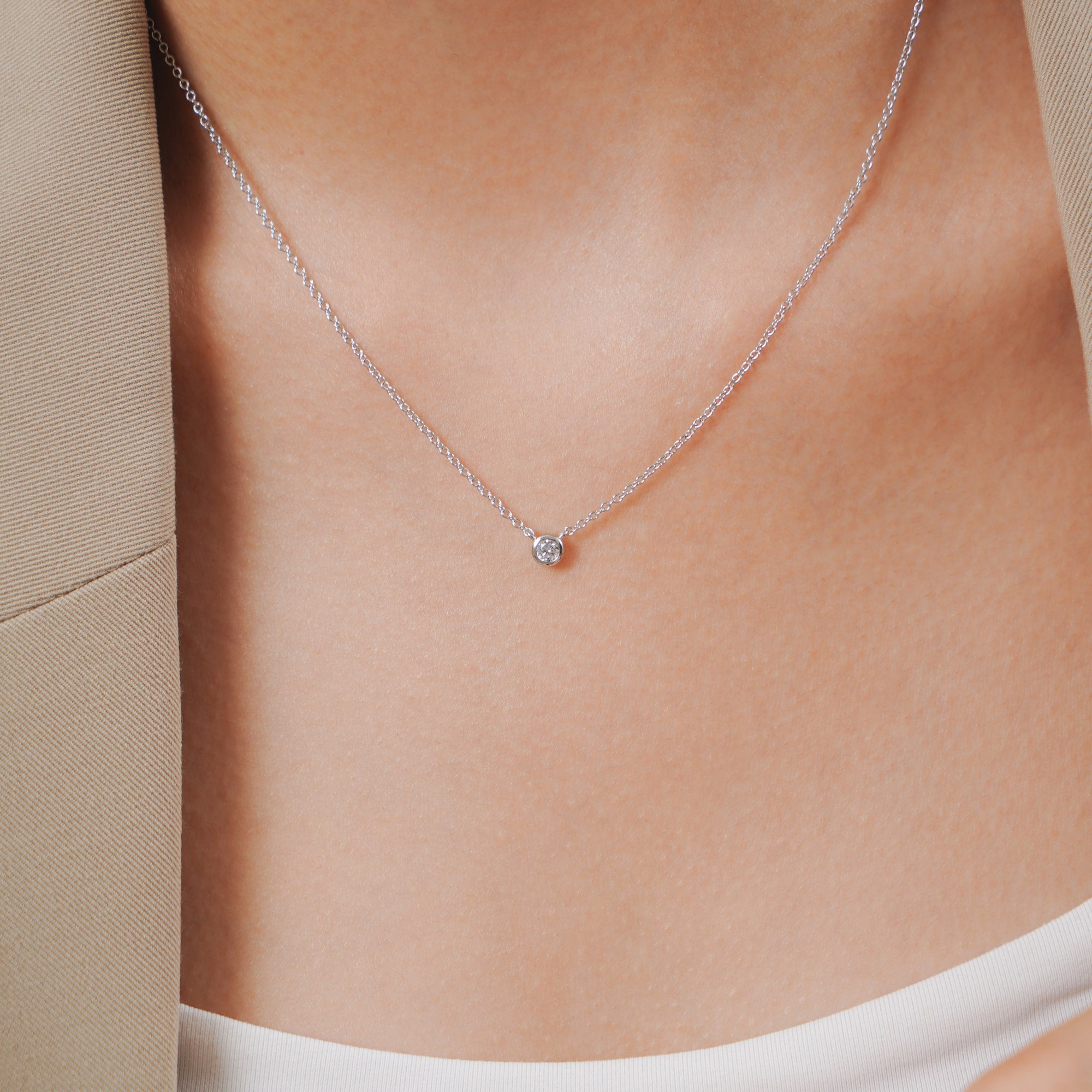 Beth Bezel Necklace – Made Different Co